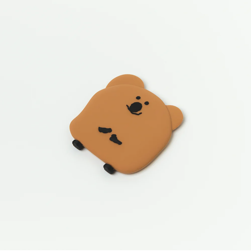 韓國🇰🇷 正版 Dinotaeng 短尾矮袋鼠 文創-短尾矮袋鼠Quokka手拿鏡 鏡子 隨身鏡 化妝鏡 | funBooky